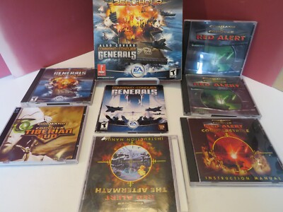 7- Command & Conquer: Red Alert Games PC CD-ROM & Book, Generals ...