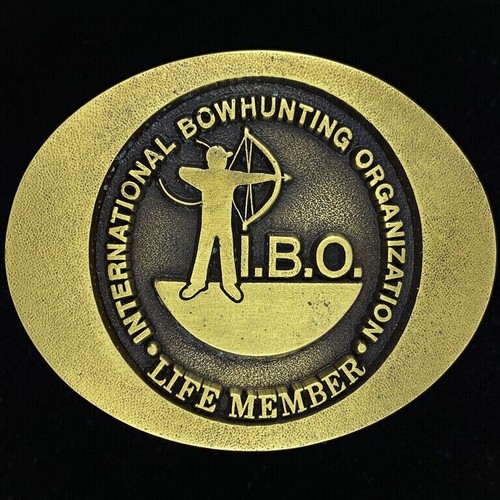 IBO Bow Hunter Hunting Intl Bowhunting Archery Gift NOS Vintage Belt ...