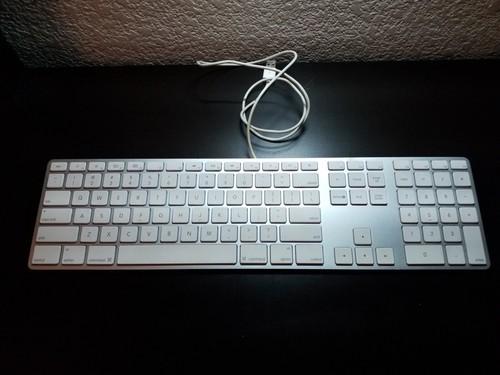 🔥 Genuine Apple A1243 Wired USB Keyboard for iMac Mac Mini Mac Pro w ...