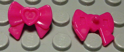 LEGO Figura Accesorio Pelo Lazo Rosado Oscuro Amigos 2 Pieza (1084 | eBay