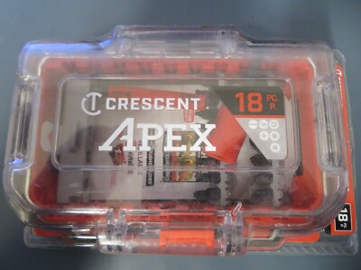 Crescent Apex Impact Rated Drive Bit Set (18) Piece w/ U-Guard & Hard ...