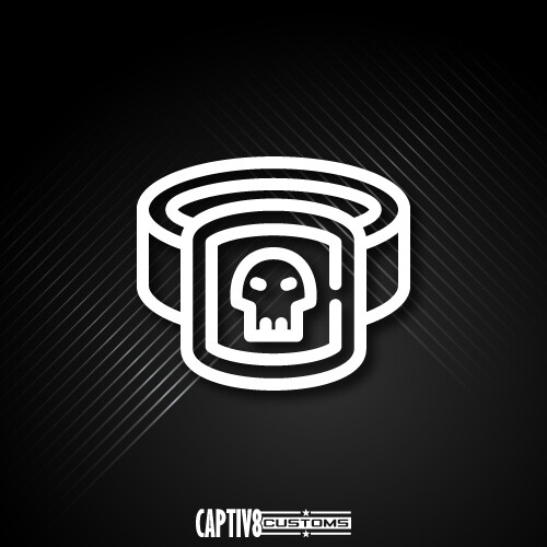 The Phantom - 10cm White Ring Vinyl Sticker | eBay