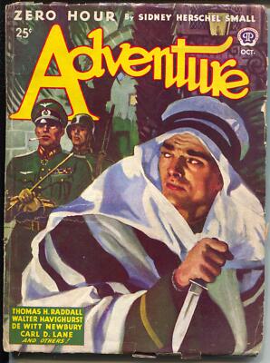 PULP: Adventure 10/1943-Nazi cover-Maurice Bower-WWII pulp stories-G | eBay