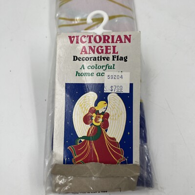 Vintage Victorian Angel Decorative Flag Christmas Angel 29 x 41.5 NOS ...