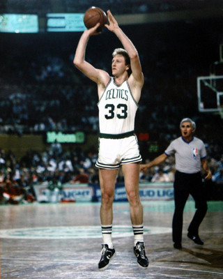 Boston Celtics LARRY BIRD Glossy 8x10 Photo NBA Basketball Shooting ...