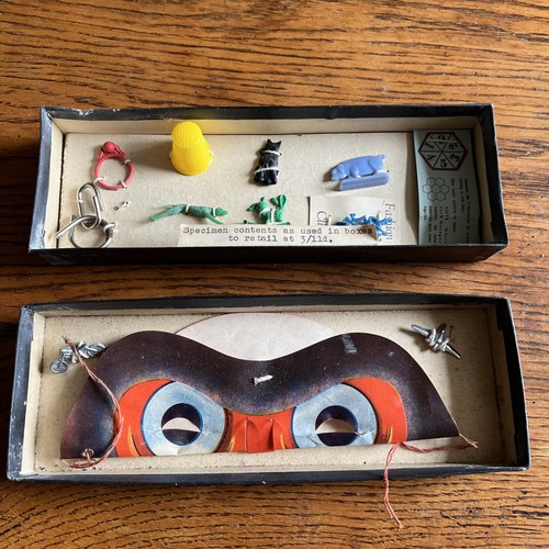 1 X Cracker Contents Specimen Box. Containing Vintage Toys, Puzzles ...