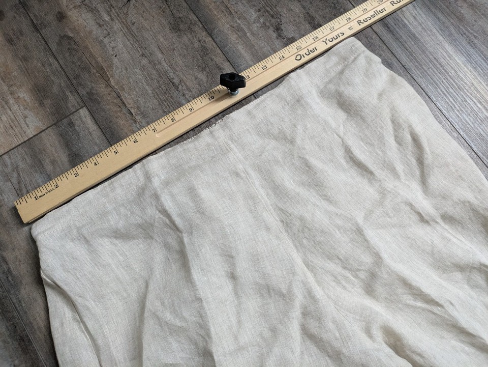 Bryn Walker 100% Linen Pants Women’s XL Wide Leg Natural Color Made In ...