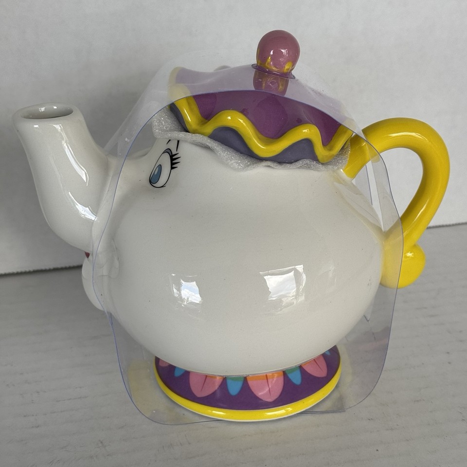 Cartoon New Beauty and the Beast Teapot Mug Mrs Potts Chip Tea Pot Cup ...