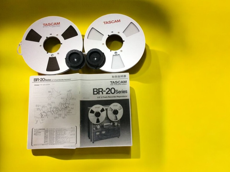 [Beauty] 2 track TASCAM BR-20 REEL TO REEL Tape Deck Working w/reel ...