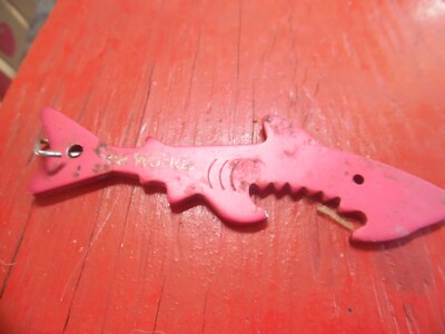 Vintage Sea World Shamu pink shark metal bottle opener keychain | eBay