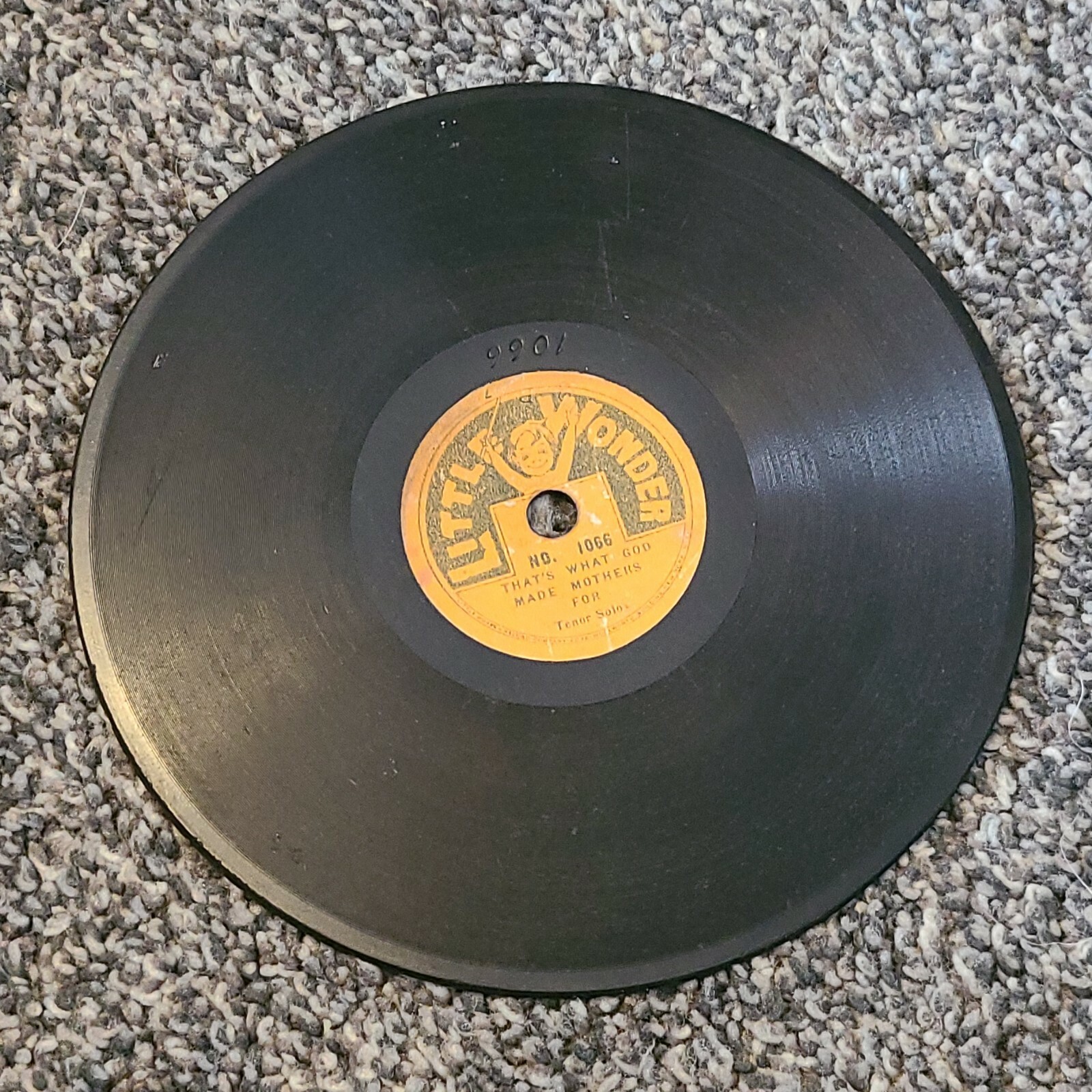 Antique 1900s Little Wonder Record 5 3/8" Shellac 78Rpm No 1066 That's ...