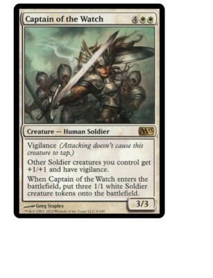 Captain of the Watch x 1 + 10 random rares! mtg rare lot Christmas gift ...