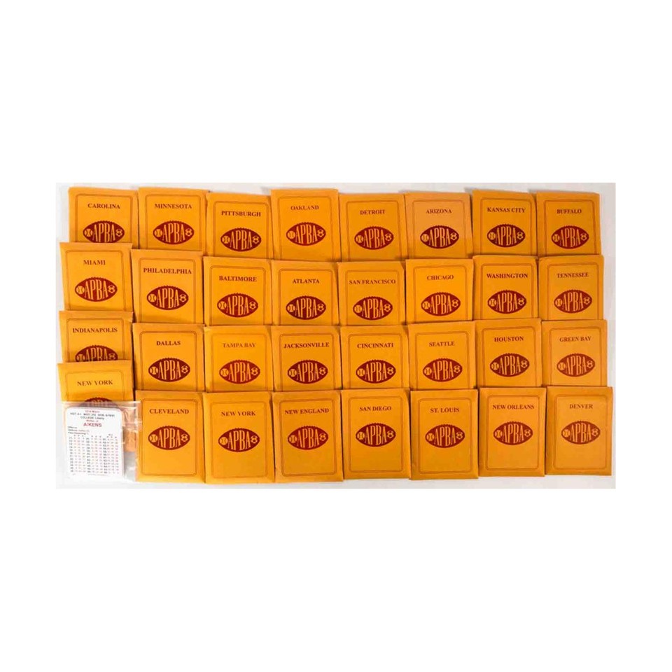 APBA Football APBA Football 2014 Player Cards (1st) Bag NM | eBay