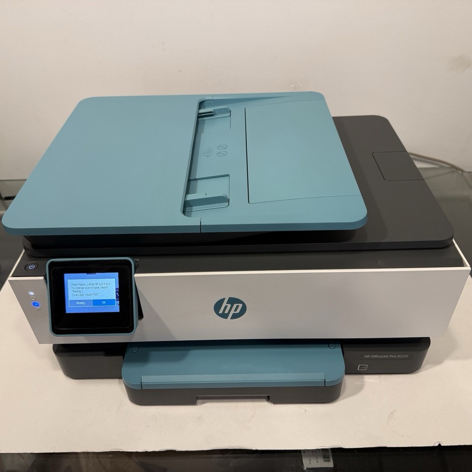 HP OfficeJet Pro 8028 All-in-One Wireless Printer – Tested – Needs Ink ...