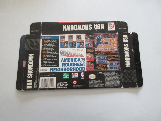 Super Nintendo NBA Showdown box only | eBay