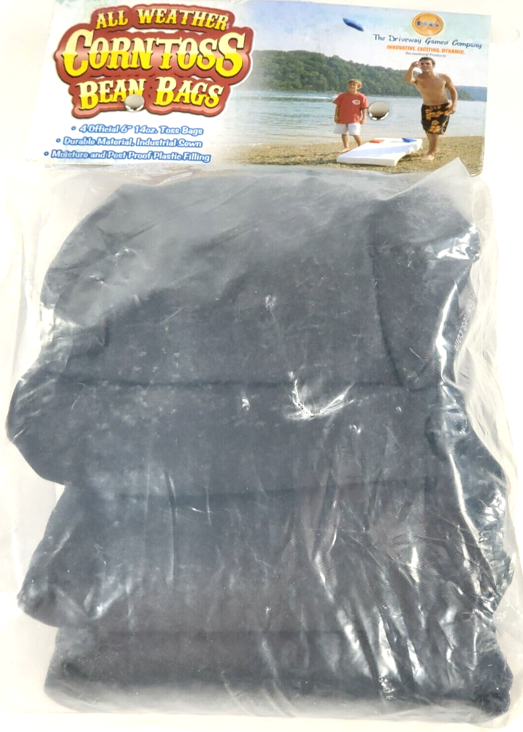 ALL-WEATHER Corn Toss BEAN BAGS Cornhole Bags - Set of 4, Black | eBay