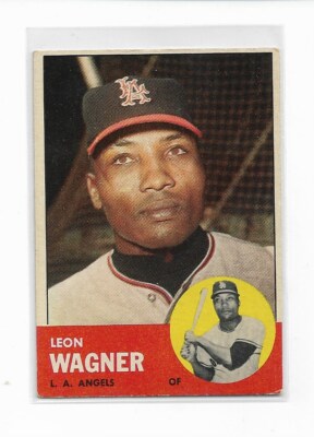 1963 Topps Baseball # 335 Leon Wagner ANGELS EX-NM | eBay