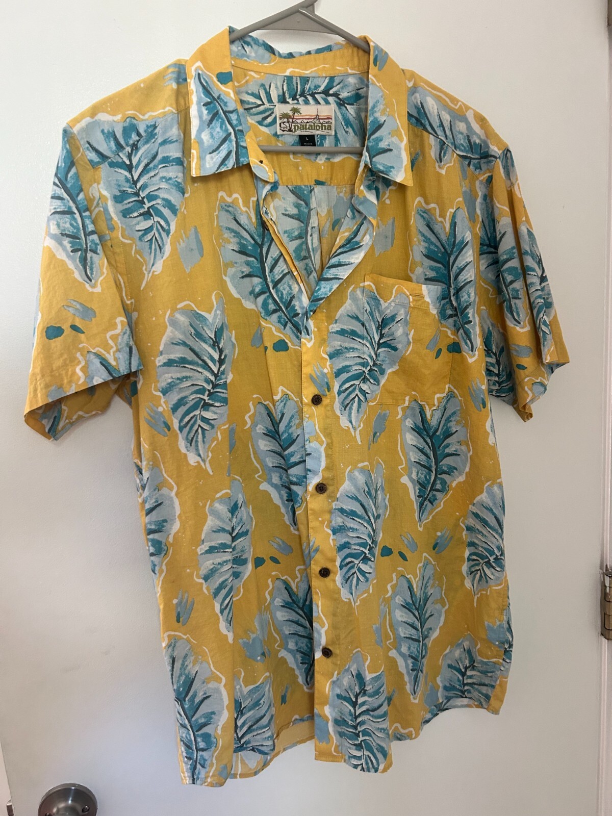 Mens Patagonia Pataloha Malihini Hawaiian Shirt, Large - Gem