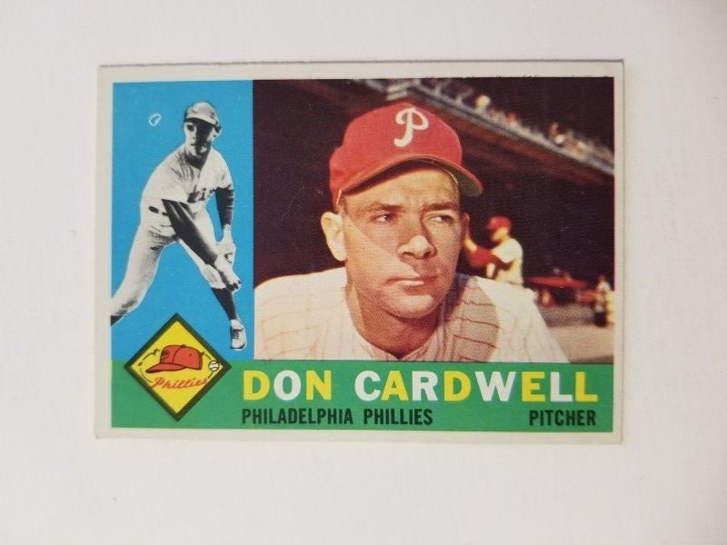 DON CARDWELL 1960 TOPPS BASEBALL CARD #384 PHILADELPHIA PHILLIES | eBay