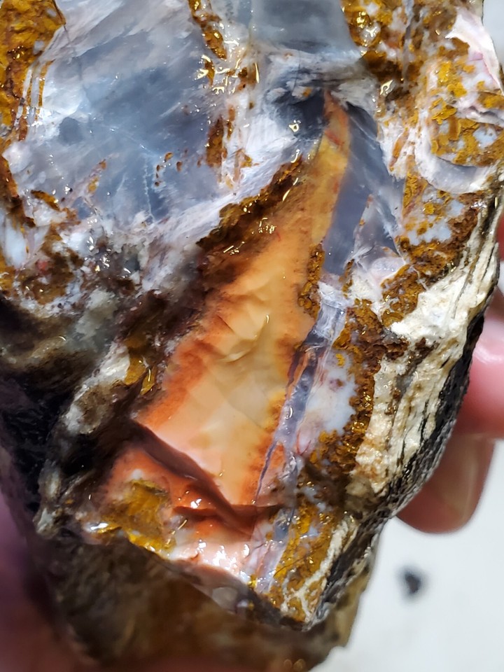 Banded Opalized Jasper Agate Wonderstone Rough Mexico 513g Lapidary ...