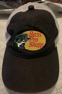 Bass Pro Shops Hat Embroidered Logo Mesh Fishing Hunting Trucker Cap ...