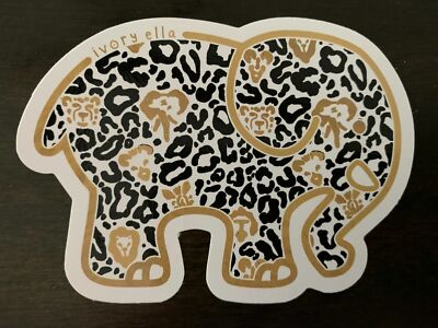 NEW Ivory Ella Print Logo Sticker Decal | eBay