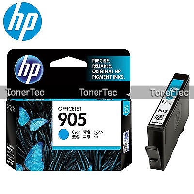 HP Genuine #905-C Cyan Ink Cartridge->Officejet Pro 6950/6956/6960/6970 ...