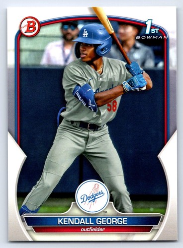 2023 1st Bowman Draft #BD-190 Kendall George Los Angeles Dodgers ...