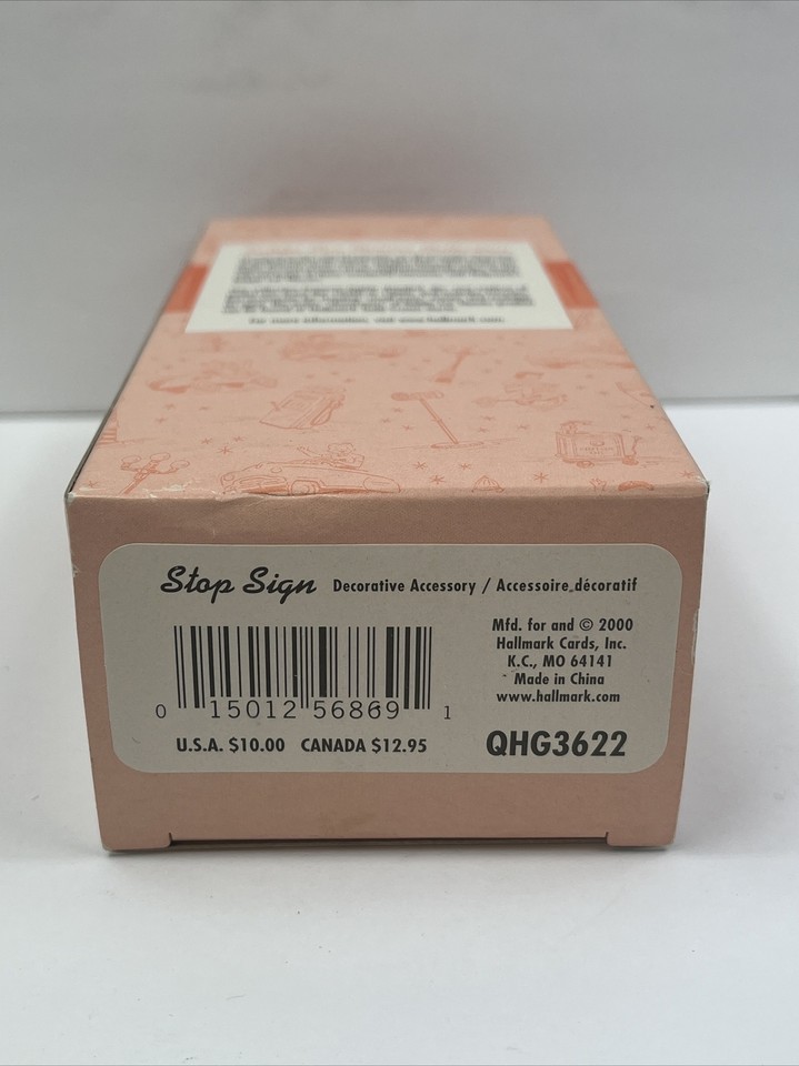 Hallmark Kiddie Car Classics - Kiddie Car Corner Collection Stop Sign ...