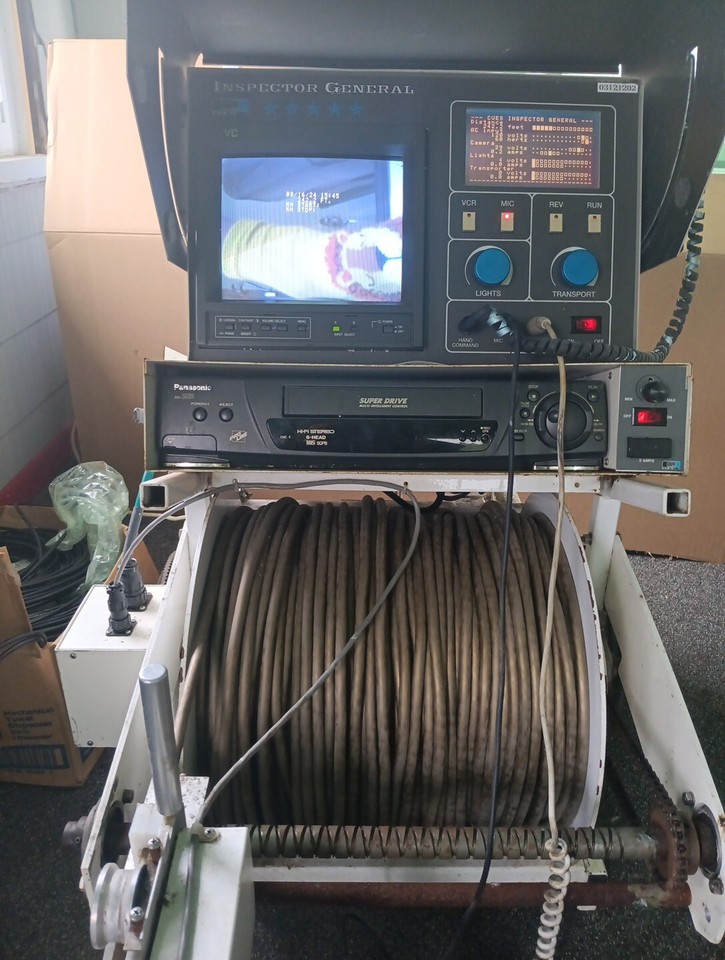 Cues Night Owl Pan & Rotate Camera Color Sewer CRAWLER Inspection ...