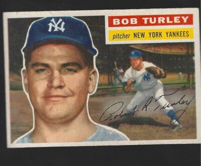 1956 TOPPS BOB TURLEY # 40 YANKEES | eBay