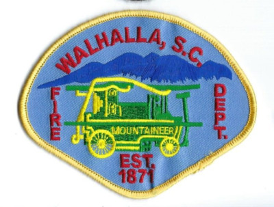 Walhalla (Oconee County) SC South Carolina Fire Dept. patch - NEW ...