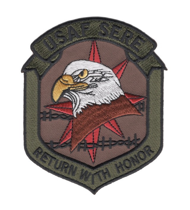 4" AIR FORCE AF-SERE TRAINING PATCH RETURN WITH HONOR EMBROIDERED ACU ...