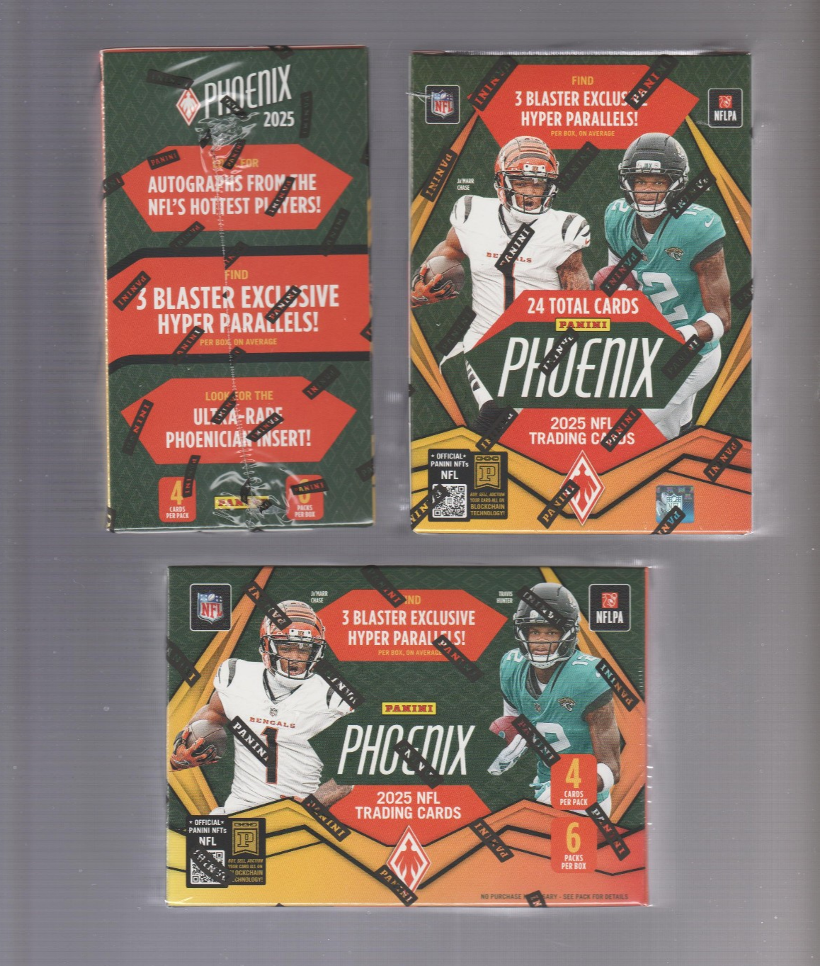 ( 3 ) 2025 PANINI PHOENIX FOOTBALL NFL FACTORY SEALED BLASTER BOXES - 3 ...