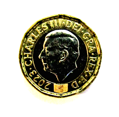 COIN, GREAT BRITAIN, 1 POUND, KING CHARLES III / WITH BEES, 2023, EXF ...