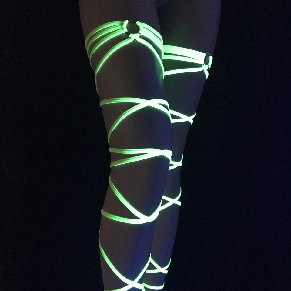 Exotic Dancewear Wraps Leg Garter Rave Outfit Gartini Clubwear ...