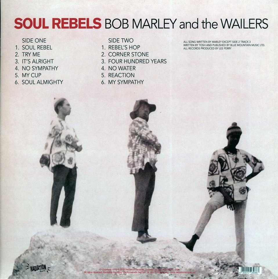 Bob Marley & The Wailers - Soul Rebels [2018 Reissue Mono] [New Vinyl ...