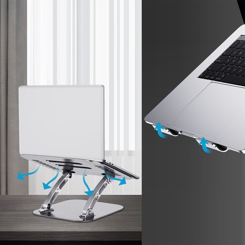 Aluminum Alloy Laptop Stand Ergonomic Detachable Computer Notebook ...