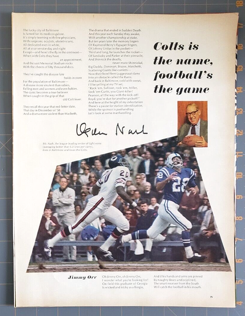 [TOMT][Poems/Posters][1960s-70s][NFL players]NFL posters with poems ...