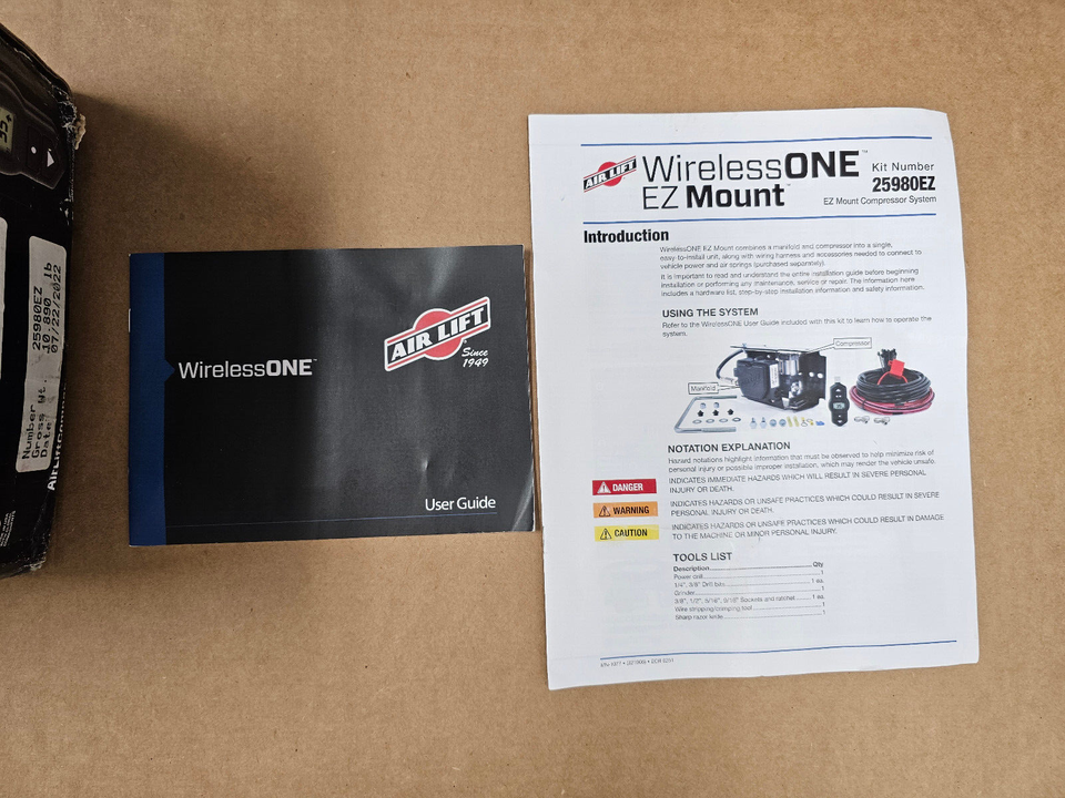 Air Lift 25980EZ WirelessONE Compressor System for Air Helper Springs ...