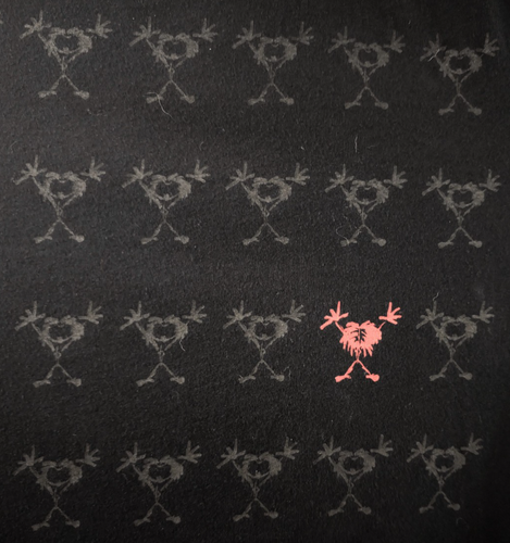 Pearl Jam 10 Club 2018 L Black Shirt 29" X 20.5" 10C2018 Stick Figure ...