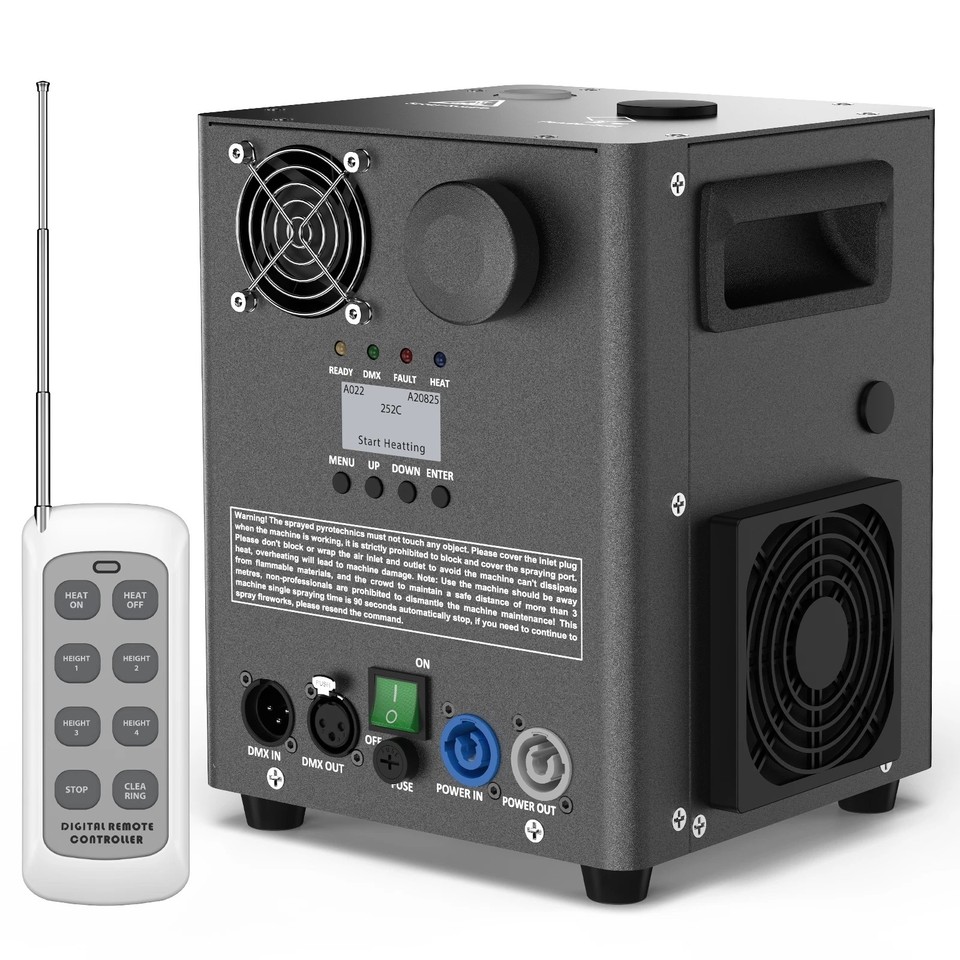 1200W Cold Spark Machine Stage Effect DMX Firework Machine DJ Event ...