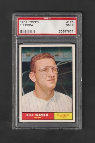 1961 Topps Eli Grba #121 ~ Angels ~ PSA 7 NM Blazer! | eBay