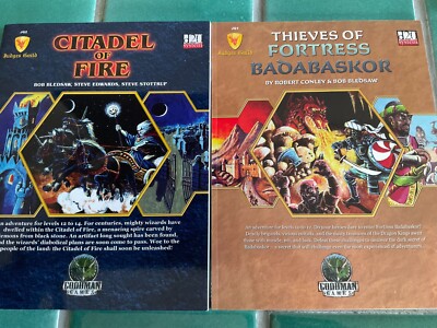 Judges Guild d20 rpg lot THIEVES of FORTRESS BADABASKOR / CITADEL of ...