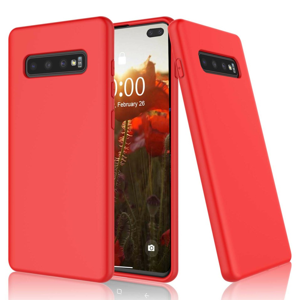 For Samsung Galaxy S10 +/S10 E Silicone Phone Case Cover + Screen ...