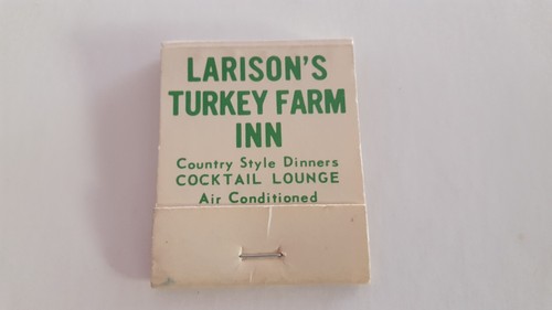 Matchbook Larison's Turkey Farm. Chester N.J. FULL. C2 | eBay
