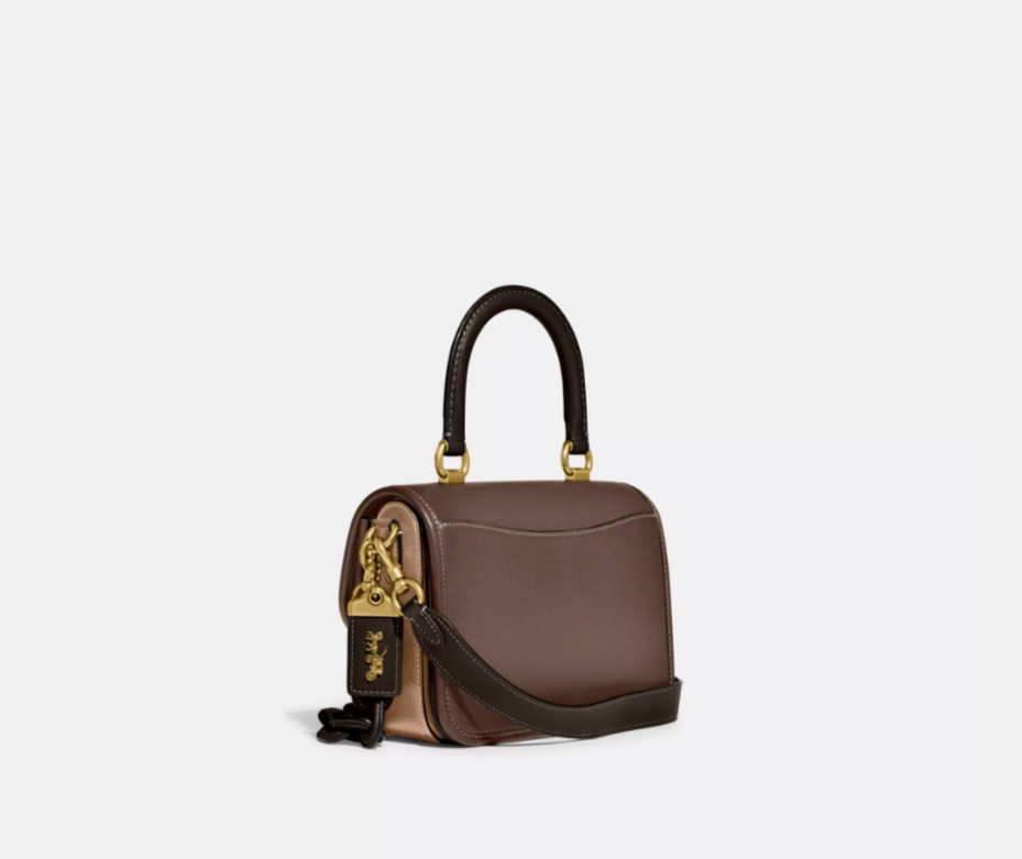 COACH Rogue Top Handle In Colorblock Brass Dark Stone C6860 with Gift ...