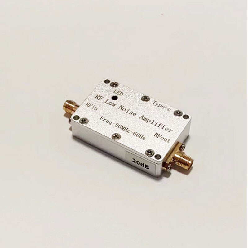 RF LNA Low Noise Amplifier 50MHz-6GHz 20dB Signal Receiving Amp w/SMA ...
