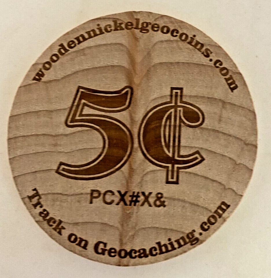 Hiking Compass Trackable Wooden Geocoin | eBay