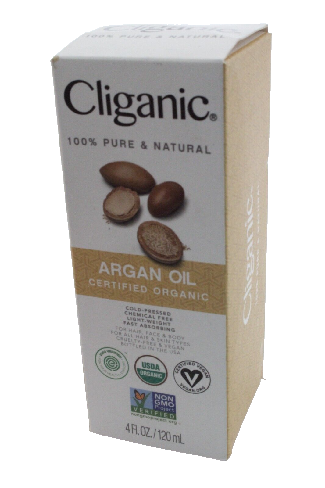 CLIGANIC 'ARGAN OIL' 100% Pure & Natural - 4 fl oz (120 ml) - SEALED ...